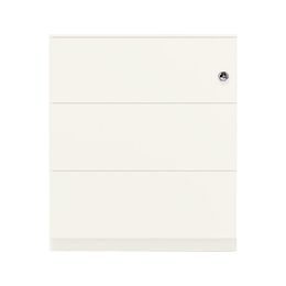 Bisley Rollcontainer Note , mit 3 Universalschubladen, HxBxT 502 x 420 x 565 mm, mit Griffleiste und Top, verkehrswei&szlig;