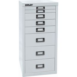 Bisley MultiDrawer&trade; 29er Serie, DIN A4, 8 Schubladen, lichtgrau