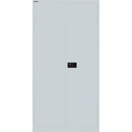 Bisley UNIVERSAL Fl&uuml;gelt&uuml;renschrank, HxBxT 1806 x 914 x 400 mm, 3 verzinkte Fachb&ouml;den, 4 Ordnerh&ouml;hen, lichtgrau
