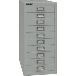 Bisley MultiDrawer&trade; 29er Serie, DIN A4, 10 Schubladen, lichtgrau