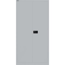 Bisley UNIVERSAL Fl&uuml;gelt&uuml;renschrank, HxBxT 1806 x 914 x 400 mm, 3 Fachb&ouml;den, 4 Ordnerh&ouml;hen, silber