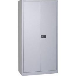 Bisley UNIVERSAL Fl&uuml;gelt&uuml;renschrank, HxBxT 1806 x 914 x 400 mm, 3 Fachb&ouml;den, 4 Ordnerh&ouml;hen, lichtgrau
