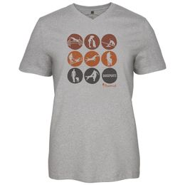 Pinewood Damen T-Shirt Dog Sports Light Grey Melange (Gr&ouml;&szlig;e: M)