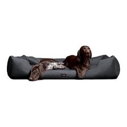 tierlando MORITZ KOMFORT Hundebett Hundesofa M - XXXL 90 110 130 160 185 cm schwarz/ graphit 1,1 m, 25 cm, 90 cm