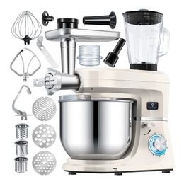 Kesser&reg; 3 in 1 Universal K&uuml;chenmaschine K-KM 3000 mit Fleischwolf Knetmaschine Multifuntionale R&uuml;hrmaschine 5,5L Sch&uuml;ssel mit 3 R&uuml;hrwerkzeuge 1,5L Entsafter Wurst Set Pasta & Pl&auml;tzchenformen