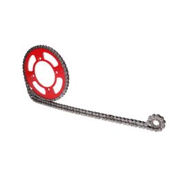 Kettensatz 11/51 Z&auml;hne rot f&uuml;r Beta RR 50 Enduro 05-