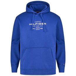 Gro&szlig;e Gr&ouml;&szlig;en Tommy Hilfiger Hoodie aus Baumwollmischung Farbe royalblau Gr&ouml;&szlig;e: 3XL
