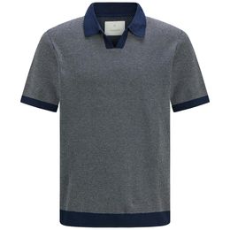 Jack & Jones Gro&szlig;e Gr&ouml;&szlig;en Jack&Jones Poloshirt aus Baumwolle Farbe blau Gr&ouml;&szlig;e: 7XL