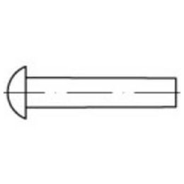 TOOLCRAFT 112134 Halbrundniete (&Oslash; x L) 3 mm x 5 mm Stahl 1000 St.