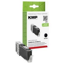 KMP Druckerpatrone ersetzt Canon CLI-551BK XL Kompatibel Schwarz C90 1520,0001