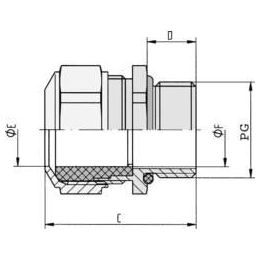 LAPP 52032540 Kabelverschraubung PG13.5 Nickel Nickel 5 St.