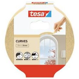 tesa KURVEN 56533-00001-02 Kreppband Beige (L x B) 25 m x 25 mm 1 St.