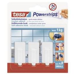 tesa POWERSTRIPS&reg; Klebehaken Small Classic Wei&szlig; Inhalt: 3 St.