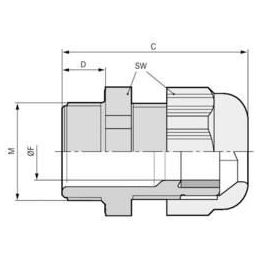 LAPP 53113310 Kabelverschraubung M16 Polycarbonat Schwarz (RAL 9005) 100 St.