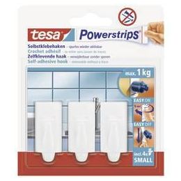 tesa POWERSTRIPS&reg; Klebehaken Small Trend Wei&szlig; Inhalt: 3 St.
