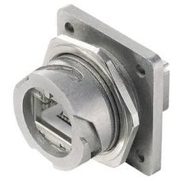 Teleg&auml;rtner 100007415 STX V1 RJ45-Flanschset Metall Variante 1 100007415 Kupplung, Einbau Pole: 8P8C Metall 1 St.