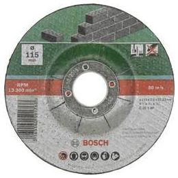 Bosch Accessories C 30 S BF 2609256334 Trennscheibe gekr&ouml;pft 115 mm 5 St. Stein, Beton