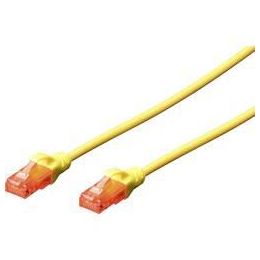 Digitus DK-1617-030/Y RJ45 Netzwerkkabel, Patchkabel CAT 6 U/UTP 3.00 m Gelb Flammwidrig, Halogenfrei, Rund, verdrillte Paare, Ungeschirmt 1 St.