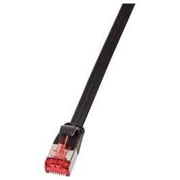 LogiLink CF2033S RJ45 Netzwerkkabel, Patchkabel CAT 6 U/FTP 1.00 m Schwarz vergoldete Steckkontakte 1 St.