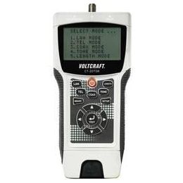 Kabeltester CT-20TDR VOLTCRAFT CT-20TDR Geeignet f&uuml;r geschirmte/ungeschirmte Kabel, CAT3, CAT4, CAT5, CAT5E, CAT6, Coax