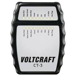 Kabeltester CT-3 VOLTCRAFT CT-3 Geeignet f&uuml;r HDMI-Kabel Typ A,