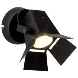 Brilliant Movie G08910/76 Wandstrahler GU10 5 W Halogen Schwarz (matt)
