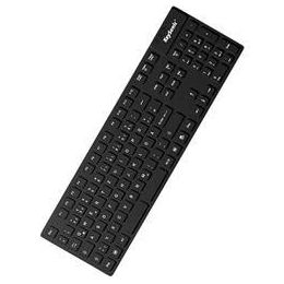 Keysonic KSK-8030 IN (DE) USB Tastatur Deutsch, QWERTZ Schwarz Spritzwassergesch&uuml;tzt