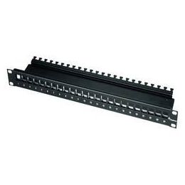 Teleg&auml;rtner 100021497 24 Port Netzwerk-Patchpanel 483 mm (19) CAT 6a 1 HE Schwarz Unbest&uuml;ckt