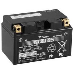 Yuasa YTZ10S Motorradbatterie 12 V 8.6 Ah Poltyp: Schraubklemme Typ 11