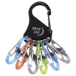 NITE Ize Schl&uuml;ssel-Karabiner KLKP-01-R3 Schwarz, T&uuml;rkis, Orange, Grau, Gr&uuml;n 1 St.