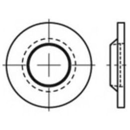 Unverlierbarkeitsscheiben 88152 100 St. TOOLCRAFT TO-5455035