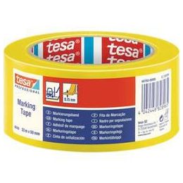 tesa 60760-00087-15 Markierungsklebeband tesa&reg; Professional Schwarz, Gelb (L x B) 33 m x 50 mm 1 St.