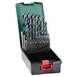 Metabo 627667000 Metall-Spiralbohrer-Set 25teilig 1 mm, 1.5 mm, 2 mm, 2.5 mm, 3 mm, 3.5 mm, 4 mm, 4.5 mm, 5 mm, 5.5 mm, 6 mm, 6.5 mm, 7 mm, 7.5 mm, 8 mm, 8.5