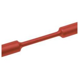 HellermannTyton 333-32402 Schrumpfschlauch ohne Kleber Rot 24 mm 8 mm Schrumpfrate:3:1 Meterware