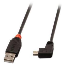 LINDY USB-Kabel USB 2.0 USB-A Stecker, USB-Mini-B Stecker 1.00 m Schwarz 31971