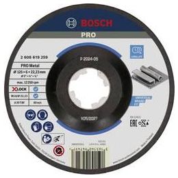Bosch Accessories 2608619259 Bosch Power Tools Schruppscheibe gekr&ouml;pft Durchmesser 125 mm Bohrungs-&Oslash; 22.23 mm 1 St.
