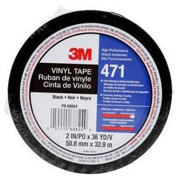 3M 471S50IW PVC-Klebeband Schwarz (L x B) 33 m x 50 mm 1 St.