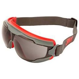 3M Goggle Gear 500 GG502SGAF Vollsichtbrille mit Antibeschlag-Schutz Rot, Grau EN 166 DIN 166