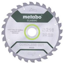 Metabo CORDLESS CUT WOOD CLASSIC 628654000 Kreiss&auml;geblatt 216 x 30 x 1.2 mm Z&auml;hneanzahl: 40 1 St.