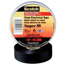 Scotch SUPER88-25X33 Isolierband Scotch&reg; Schwarz (L x B) 33 m x 25 mm 1 St.