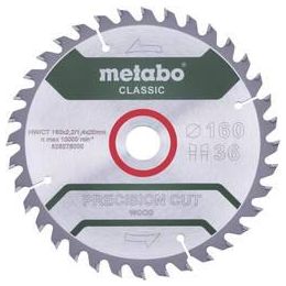 Metabo PRECISION CUT WOOD CLASSIC 628278000 Kreiss&auml;geblatt 160 x 20 x 1.4 mm Z&auml;hneanzahl: 36 1 St.