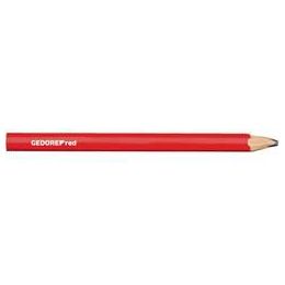 Gedore RED 3301432 Handwerker Bleistift L.175mm oval rot 12Stk. Bau-Bleistift