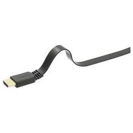 SpeaKa Professional HDMI Anschlusskabel HDMI-A Stecker, HDMI-A Stecker 2.00 m Schwarz SP-9075620 4K UHD, Audio Return Channel, vergoldete Steckkontakte,