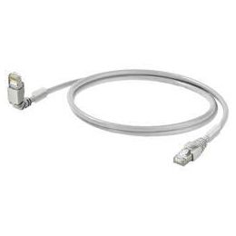 Weidm&uuml;ller 1248280050 RJ45 Netzwerkkabel, Patchkabel CAT 6a S/FTP 5.00 m Grau 1 St.