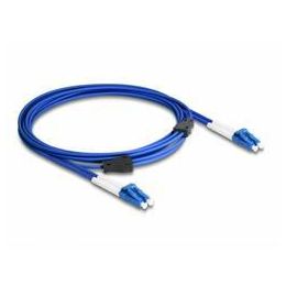 Delock 87921 Glasfaser LWL Anschlusskabel 3 m Blau [1x LC-Stecker - 1x LC-Stecker] 9/125 &micro; Singlemode OS2