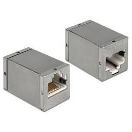 Delock RJ45 Netzwerk Adapter CAT 6 [1x RJ45-Buchse - 1x RJ45-Buchse] 0 m Grau