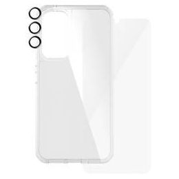 PanzerGlass 3-in-1 Ultra Wide Fit Bundle Glass + Case + Lens H&uuml;lle + Schutzglas Set Samsung Galaxy A55 5G B0470+7358