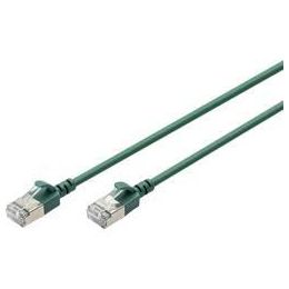 Digitus DK-1632-A-030S-G RJ45 Netzwerkkabel, Patchkabel CAT 6a F/FTP 3 m Gr&uuml;n Farbcodiert, Geschirmt, mehrdr&auml;htig, mit Knickschutzt&uuml;lle 1 St.