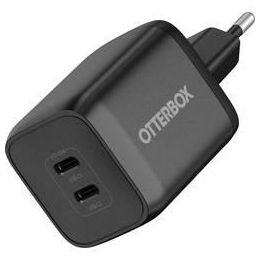 Otterbox Wall USB Ladeger&auml;t 65 W 2x USB-C&reg; PPS, USB PD 3.0, USB PD Schwarz GaN, ohne Kabel, Schnellladeger&auml;t