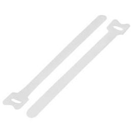 TRU COMPONENTS TC-12351680 Klettkabelbinder zum B&uuml;ndeln Haft- und Flauschteil (L x B) 210 mm x 16 mm Wei&szlig; 20 St.